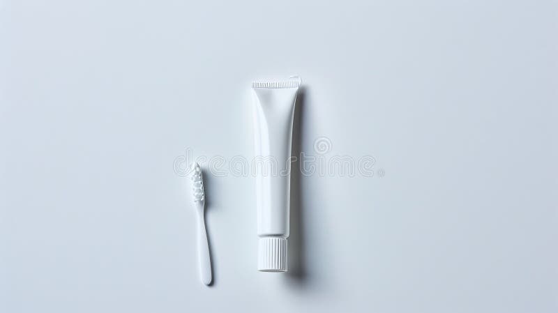 Minimalist Toothbrush and Toothpaste Stock Photo - Image of clean ...
