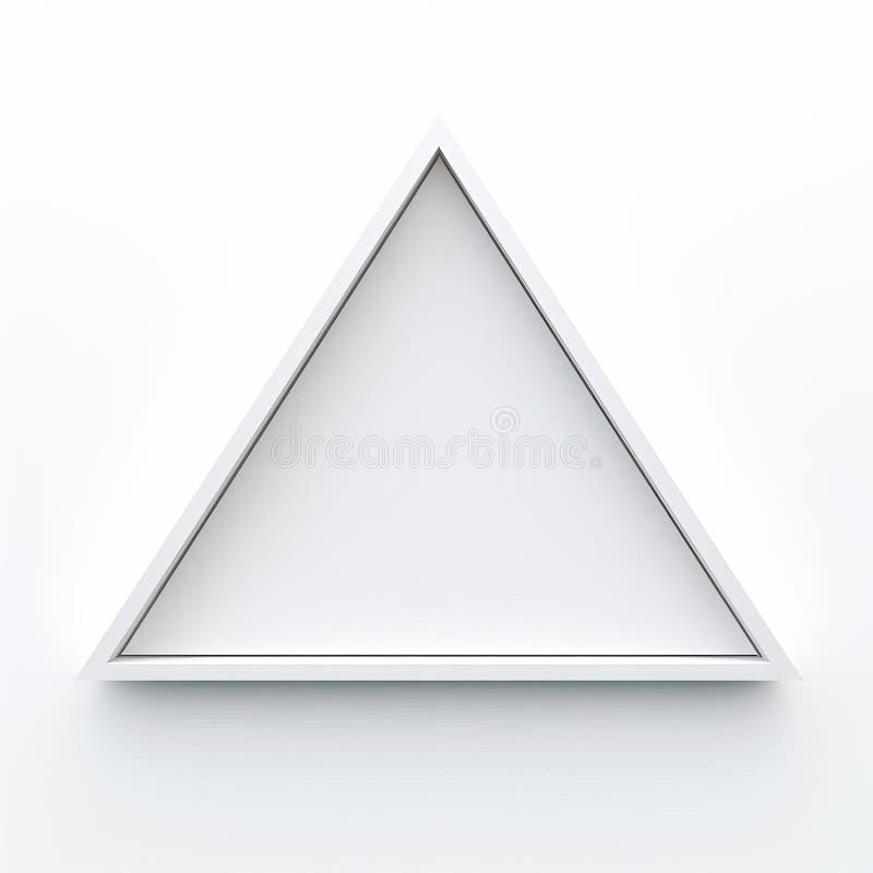 Minimalist Trapezoid Composition on White Isolated Background Design ...