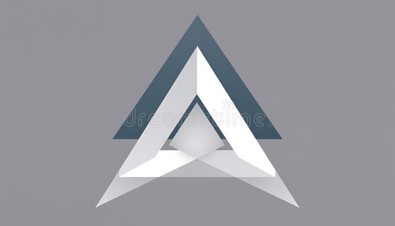 Minimalist Triangle Logo Design, Abstract Geometric Symbol and Modern ...