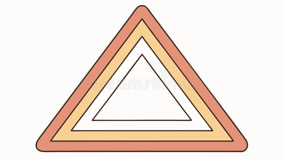 Minimalist Triangle Outline Simple Clean Geometric Graphic Design ...
