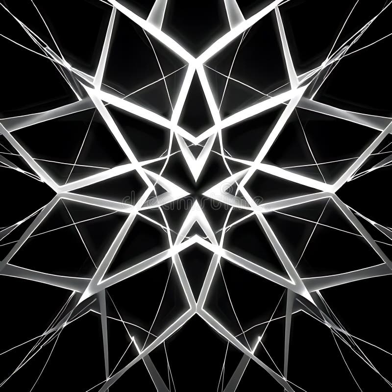 Minimalist Triangle Pattern with a Monochrome Effect Stock Illustration ...