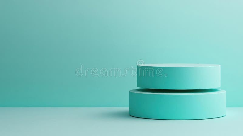 Minimalist Turquoise Platform Shows Off a Smooth Surface for Aesthetic ...