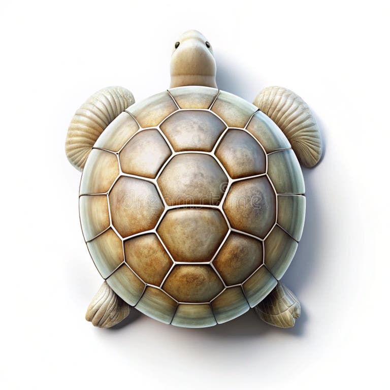 Simple Abstract Turtle with Circular Shell Stock Illustration ...