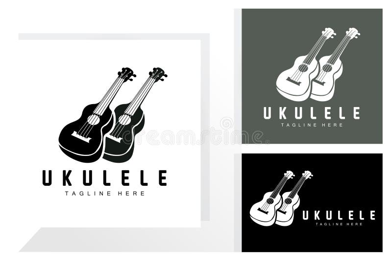 Minimalist Ukulele Music Logo Design, Ukulele Guitar Vector. Ukelele ...