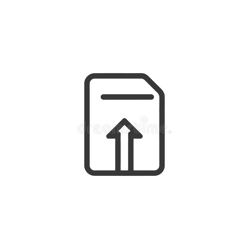 Uploading Document Icon, File Upload Symbol, Data Transfer Graphic ...