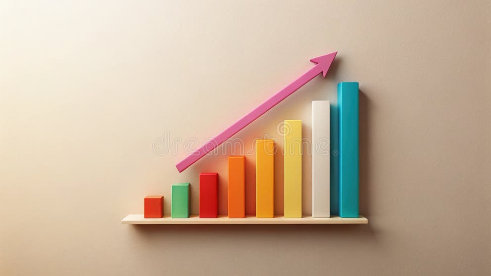 Minimalist Upward Trending Bar Graph Visualizing Business Growth and ...