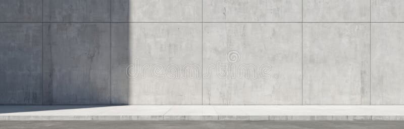 Minimalist Urban Scene Featuring Concrete Building Facade with Subtle ...