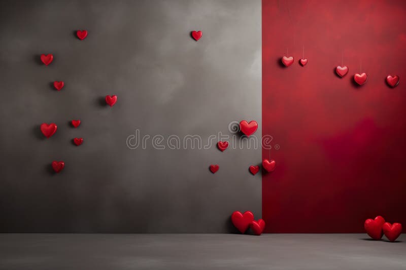Minimalist Valentine S Day Backdrop: Love Elegance Stock Photo - Image ...