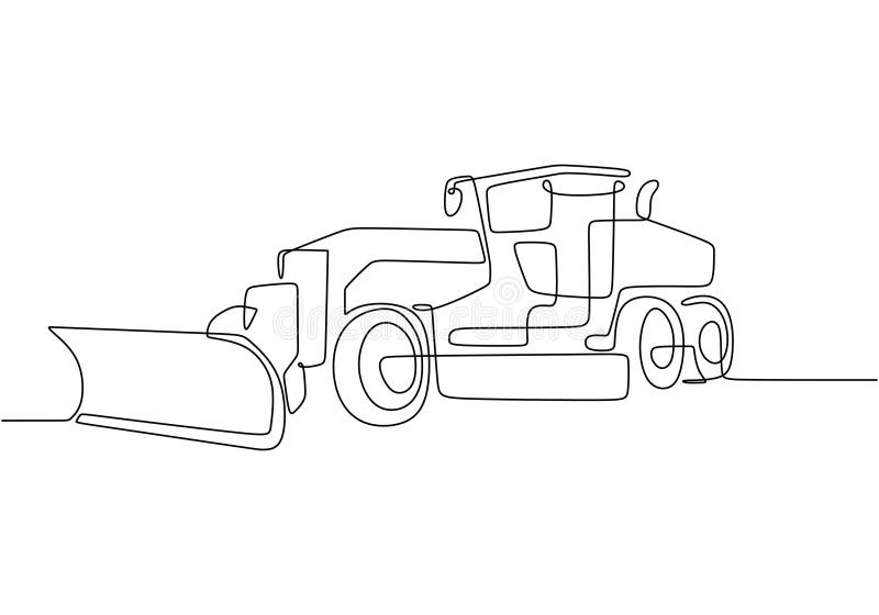 Line Drawing Bulldozer Stock Illustrations – 1,237 Line Drawing ...
