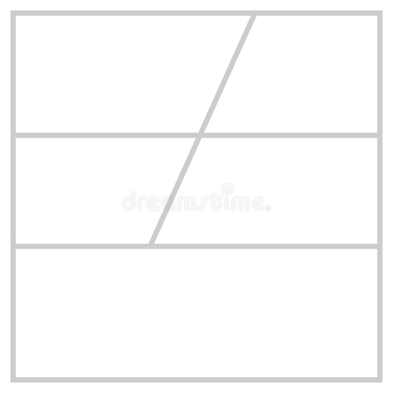 Minimalist Vector Collage with Empty White Photo Frames, Perfect for ...