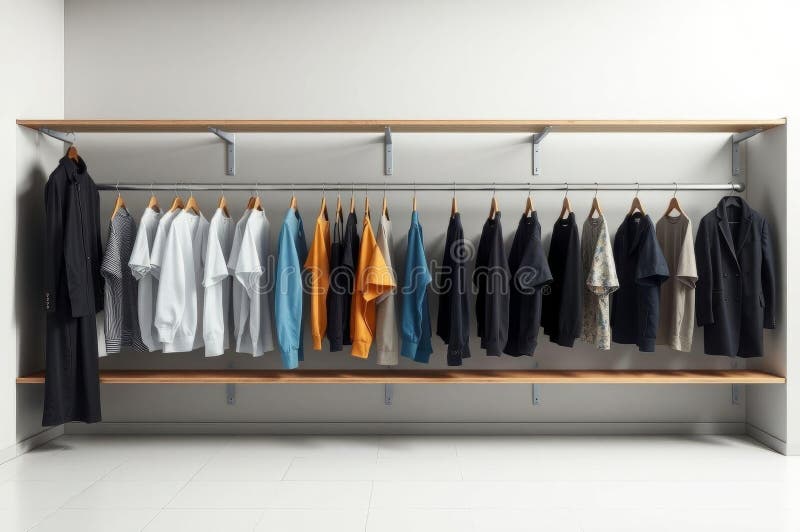 Cloakroom Icon with Editable Clothes Hangers Vector Stock Illustration ...