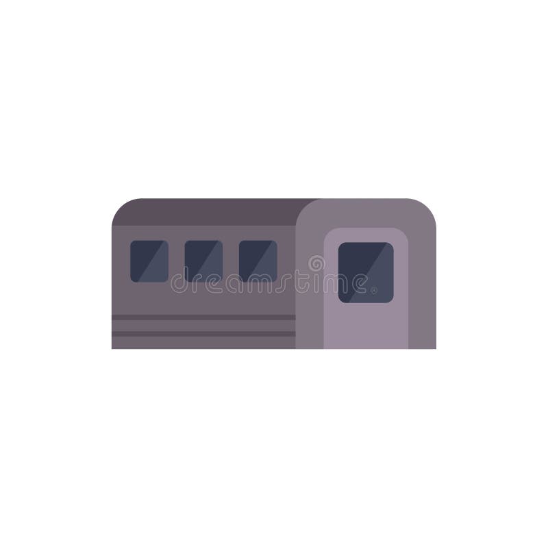 Modern High Speed Train Wagon Flat Icon Design Stock Vector ...