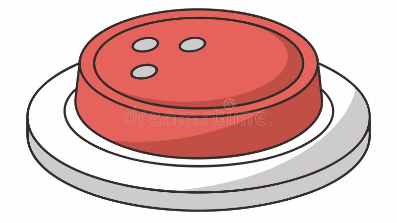 Red Button with Three Dots, Indicating Interactive Choice, Vector ...