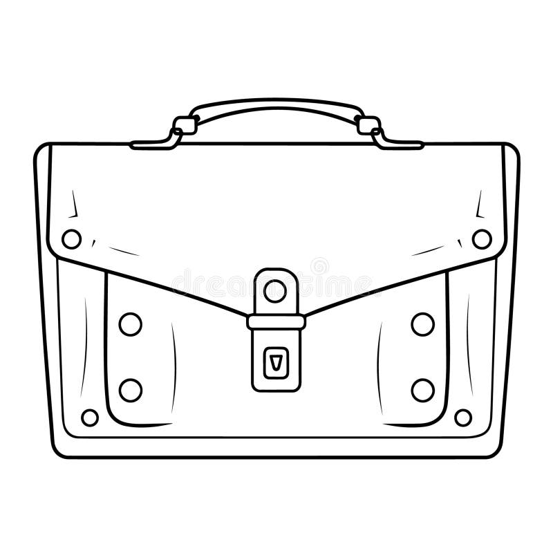 Minimalist Vector Outline of a Briefcase Icon for Versatile Use Stock ...