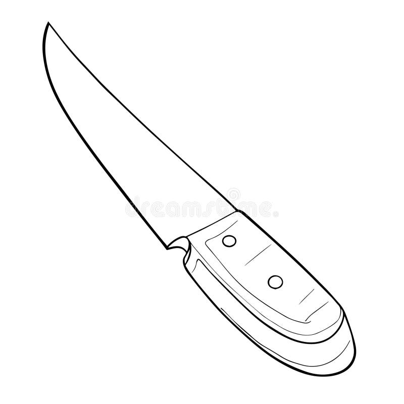 Minimalist Vector Outline of a Knife Icon for Versatile Use Stock ...