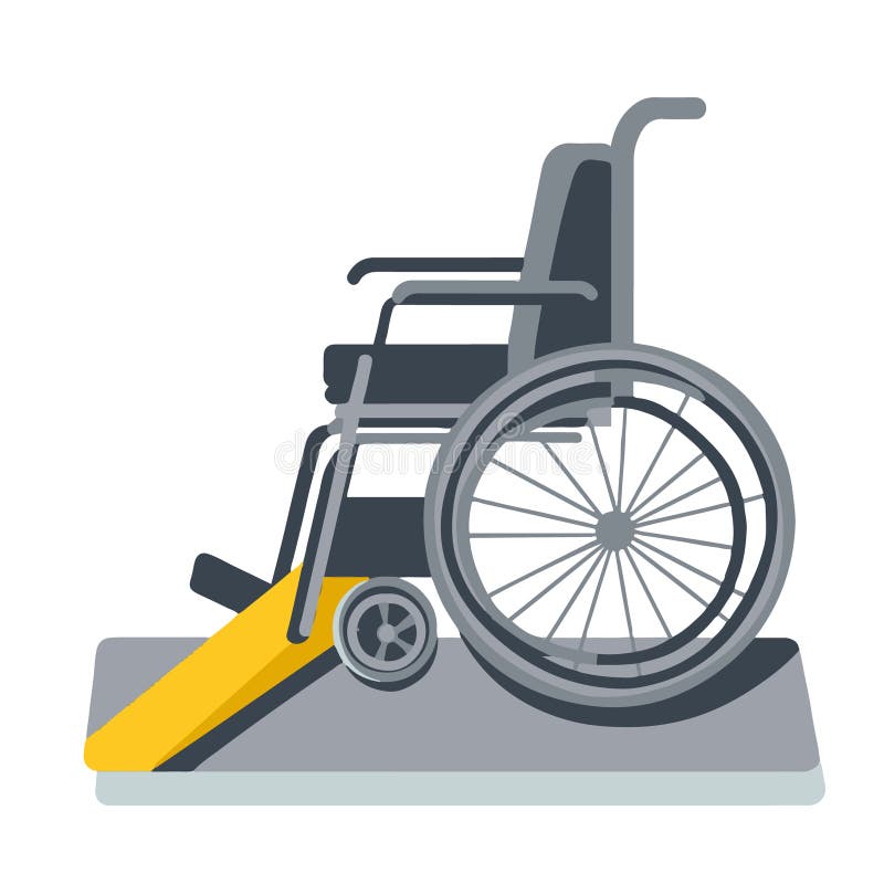 Minimalist Vector Wheelchair Ramp Icon Stock Illustrations – 6 ...