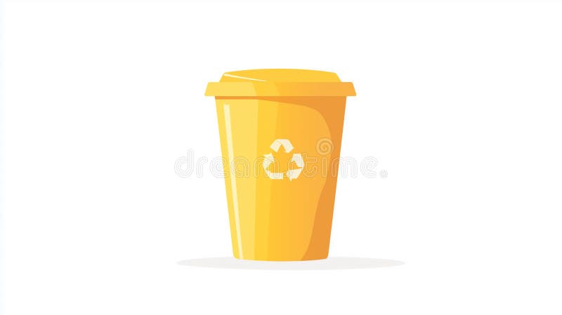 Recycle Bin Flat Design Vector Illustration Stock Illustrations ...