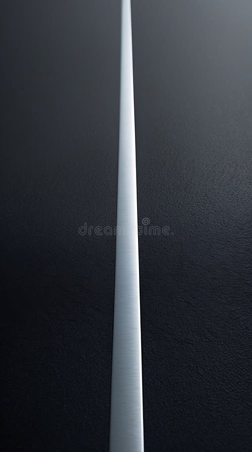 Minimalist Vertical Dash in Silver Against a Dark Background for Modern ...