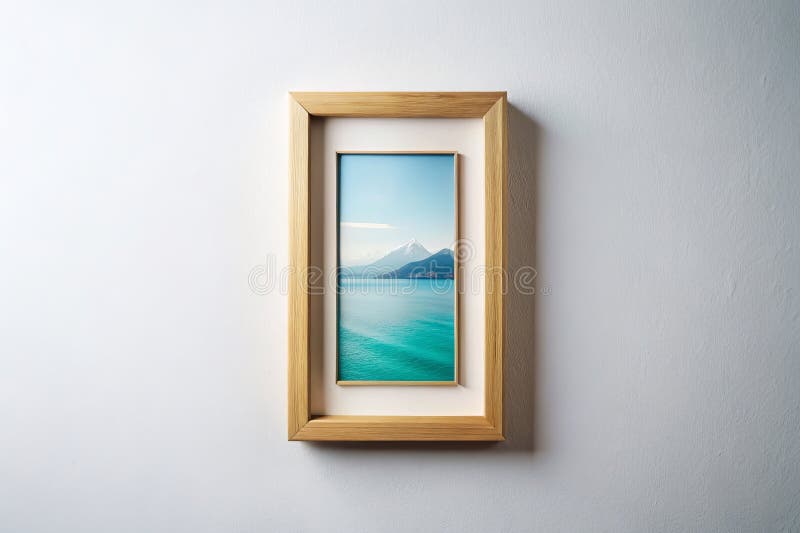 Minimalist Vertical Wall Frame Mockup Stylish Home Decor Empty Frame ...