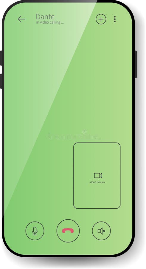 Minimalist Video Call App Interface Design with Bright Green Theme ...