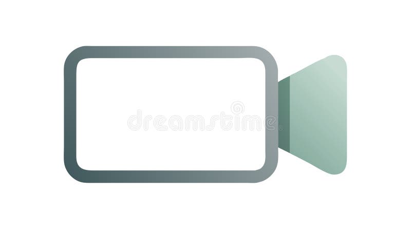 Minimalist Video Camera Outline Icon, Modern Tech Symbol, Vector Design ...