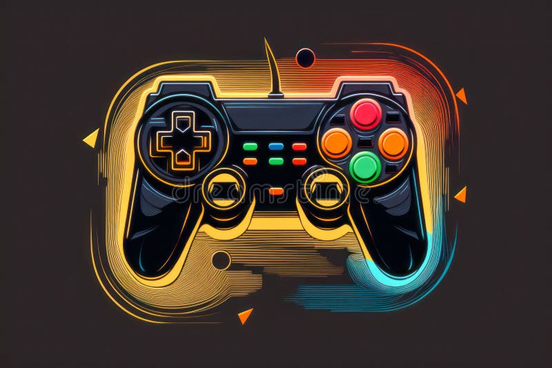 Video Game Controller Ai Stock Illustrations – 701 Video Game ...