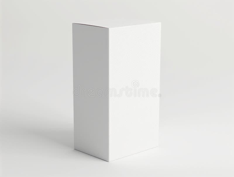 Blank White Packaging Box on Plain Background Stock Photo - Image of ...
