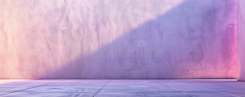 A Minimalist View of an Empty Wall in Soft Lavender, with a Silky ...