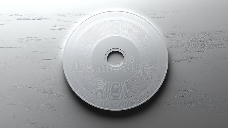 Minimalist Vinyl Disc with Detailed Texture Generative AI Stock ...