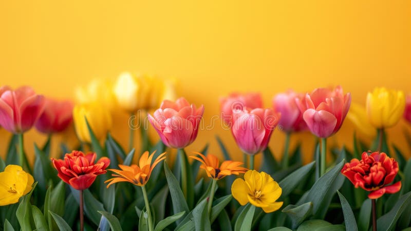 Minimalist Vivid Advertisment Spring Background with Copy Space Stock ...