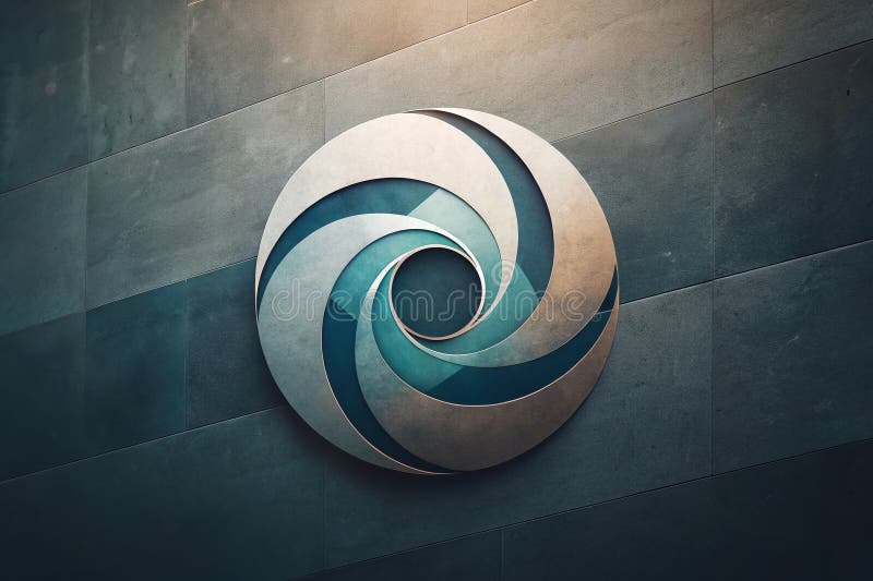 Minimalist Vortex Logo Design a Dynamic and Abstract AtomInspired ...