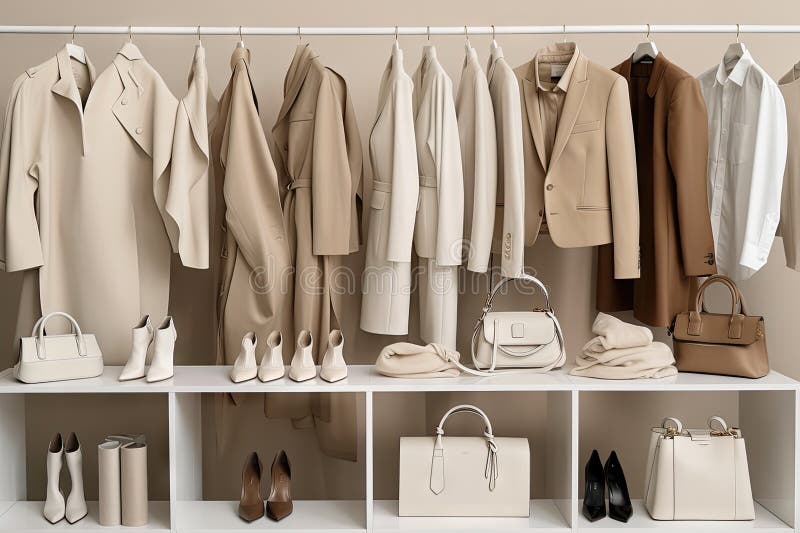 Minimalist Wardrobe Consisting of Neutral Colors and Classic ...
