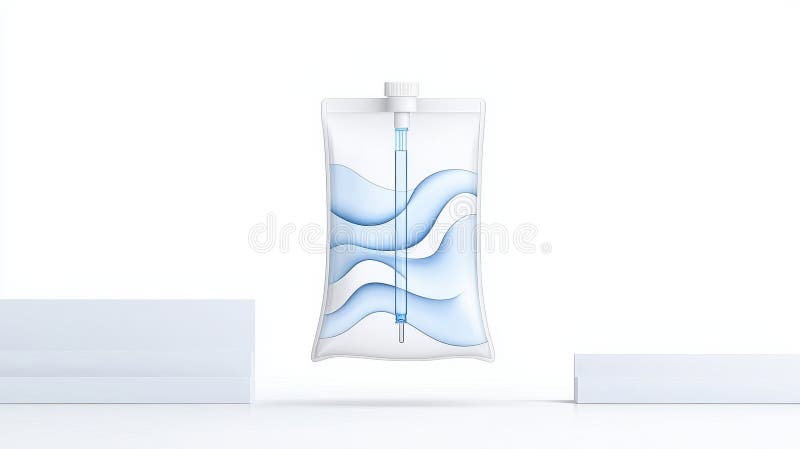 Minimalist Water Packaging Design with Fluid Waves and Clear Plastic ...