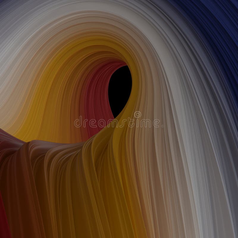 Minimalist Wave Design with Colorful Shapes and Lines Stock ...