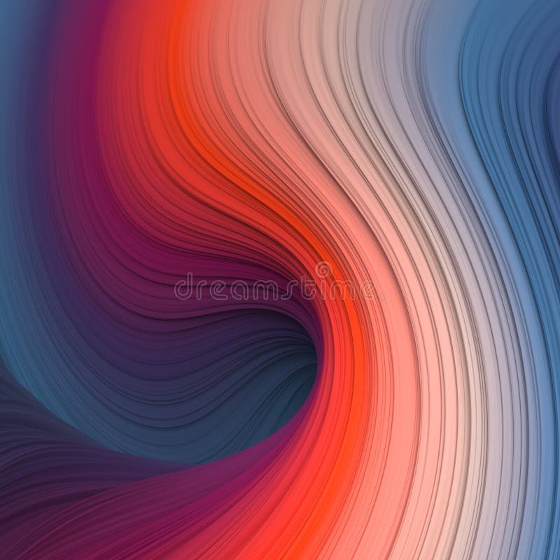 Minimalist Wave Design with Colorful Shapes and Lines Stock ...
