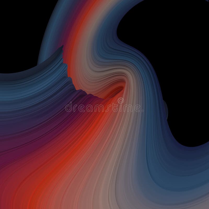 Minimalist Wave Design with Colorful Shapes and Lines Stock ...