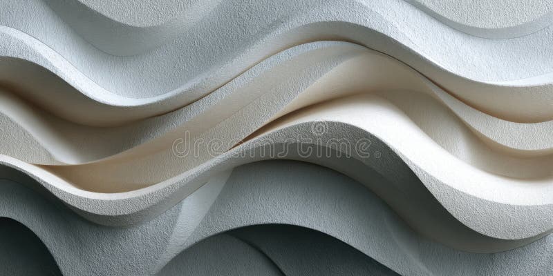Minimalist Wave Wall Art Design in Soft Gray Tones for Calming Interior ...