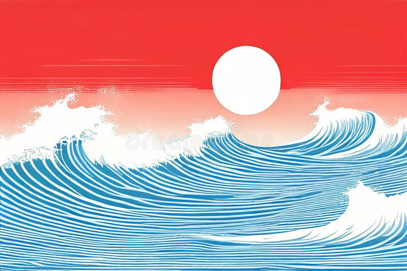 Minimalist Waves Simple Lines and Forms Representing the Flow of Stock ...