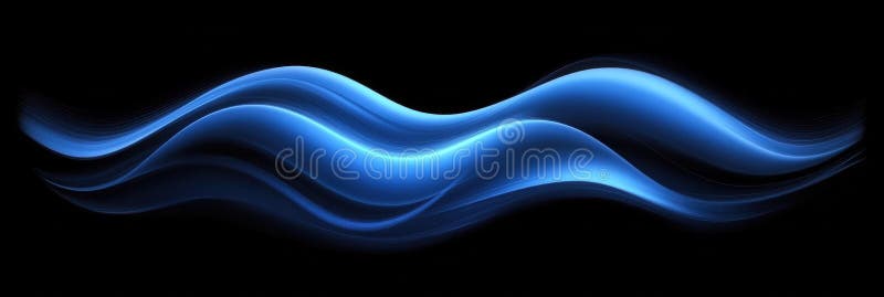 Minimalist Wavy Blue Line Icon Evoking Calmness and Simplicity in ...