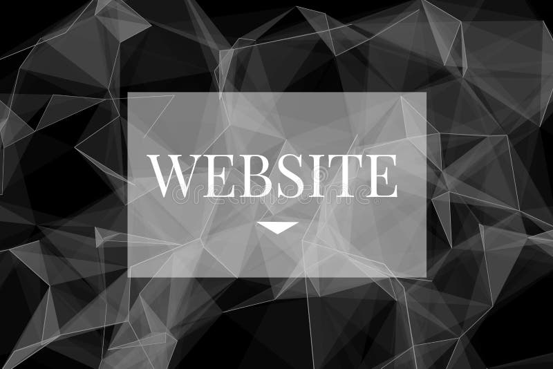 Minimalist Website Interface Stock Illustration - Illustration of shape ...