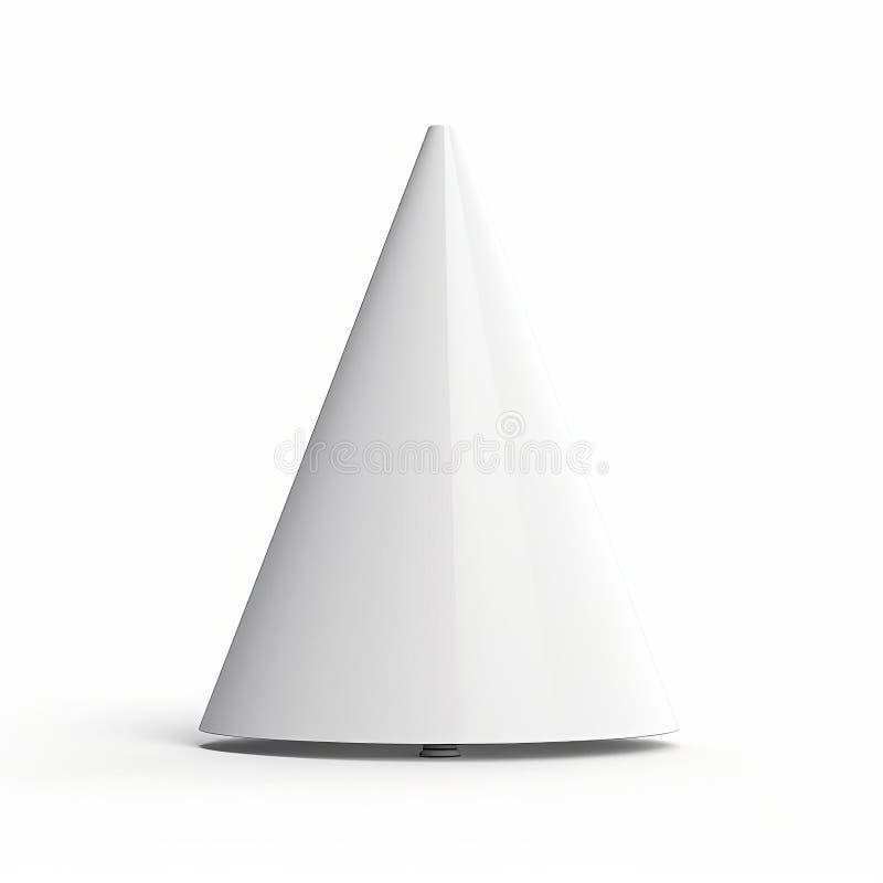 Minimalist Wedge Shape Lamp on White Isolated Background Stock ...