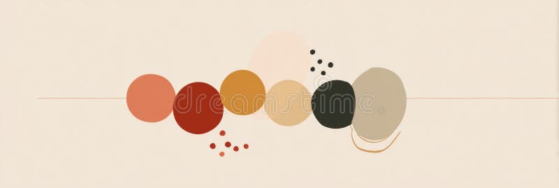 Minimalist Weekly Habit Progress Chart Featuring Abstract Circles in ...