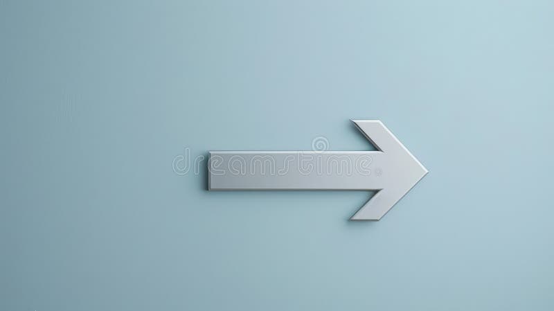 Minimalist Wellness Center Wayfinding Sign Single Arrow Stock ...