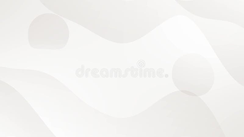 White Animation with Wavy Shapes, Minimalist Looping Background. Stock ...