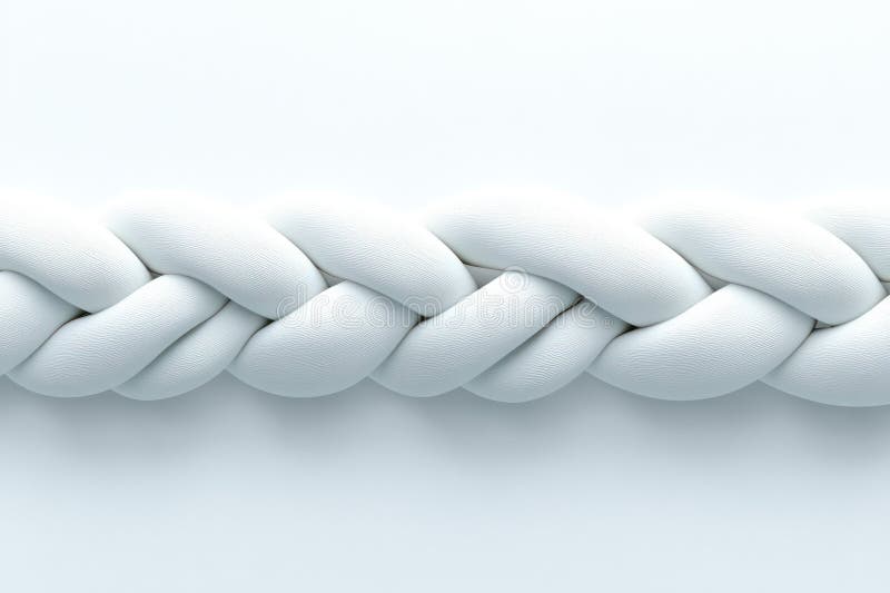 Minimalist White Background with Long String Rope Stock Illustration ...