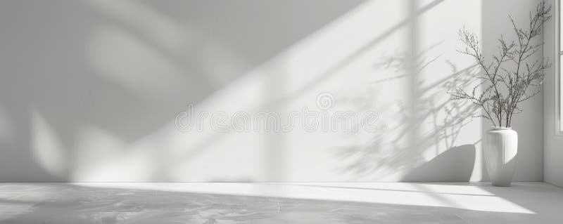 Minimalist White Background with a Subtle, Textured Finish and Delicate ...