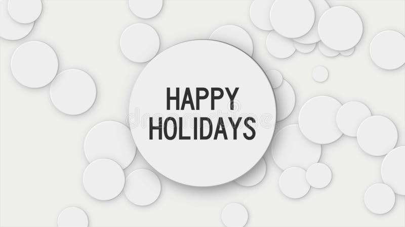 Joyful Circles and Holiday Greetings Illuminate the White Space Stock ...