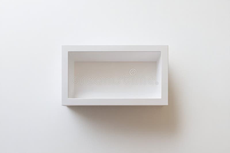 Minimalist White Box on Plain Background. AI Generated Stock Photo ...