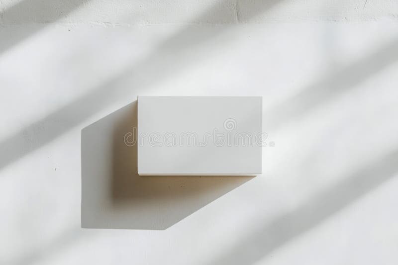 Minimalist White Box on Plain Background. Artificial Intelligence Image ...