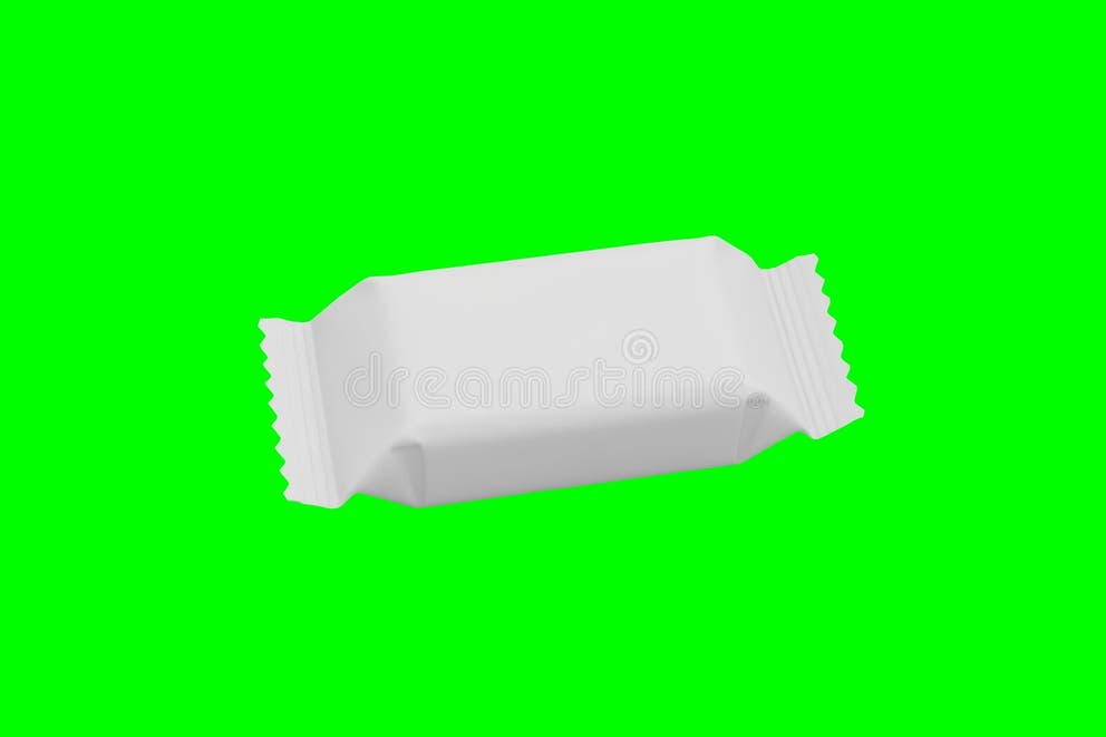 Minimalist White Candy Wrapper Studio Setting Product Photography ...
